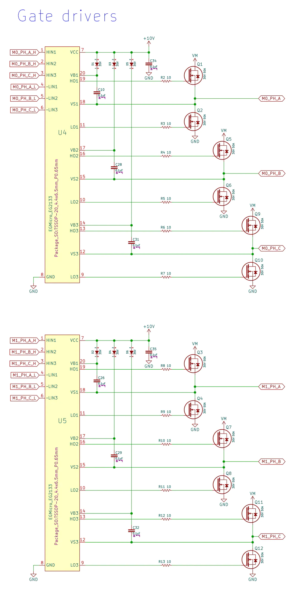 E²SC: Small Dual FOC / Hall ESC based on the ESP32-S3